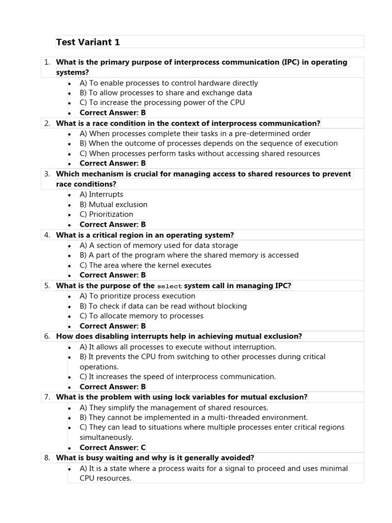 Lecture 8 | PDF | Process (Computing) | Central Processing Unit