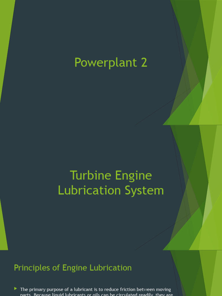 Turbine Engine Lubrication Systems Overview | PDF | Valve | Pump