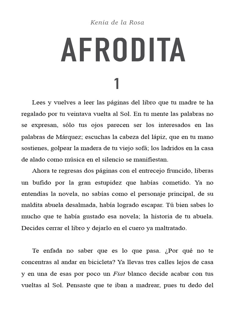 Afrodita | PDF | Poesía