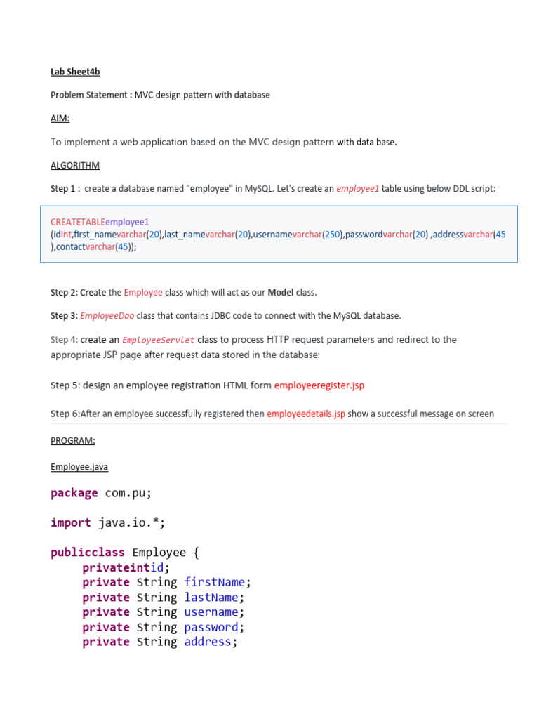 Exp8 M2 | Download Free PDF | Databases | World Wide Web