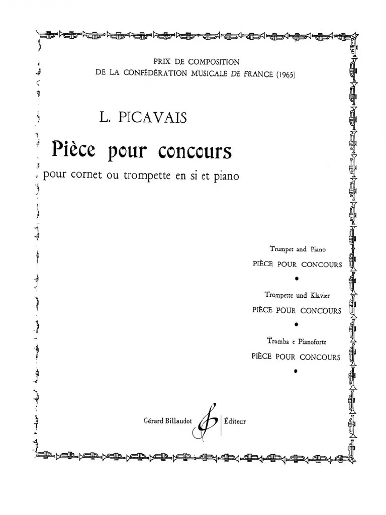 Piece Pour Concours | PDF