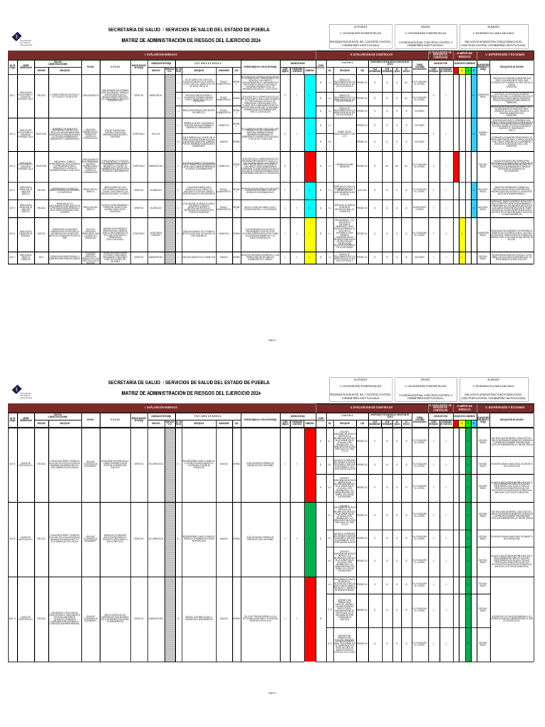 1 Matriz 2024 DOCUMENTOS PARA CONSULTA | PDF | Riesgo | Salud pública