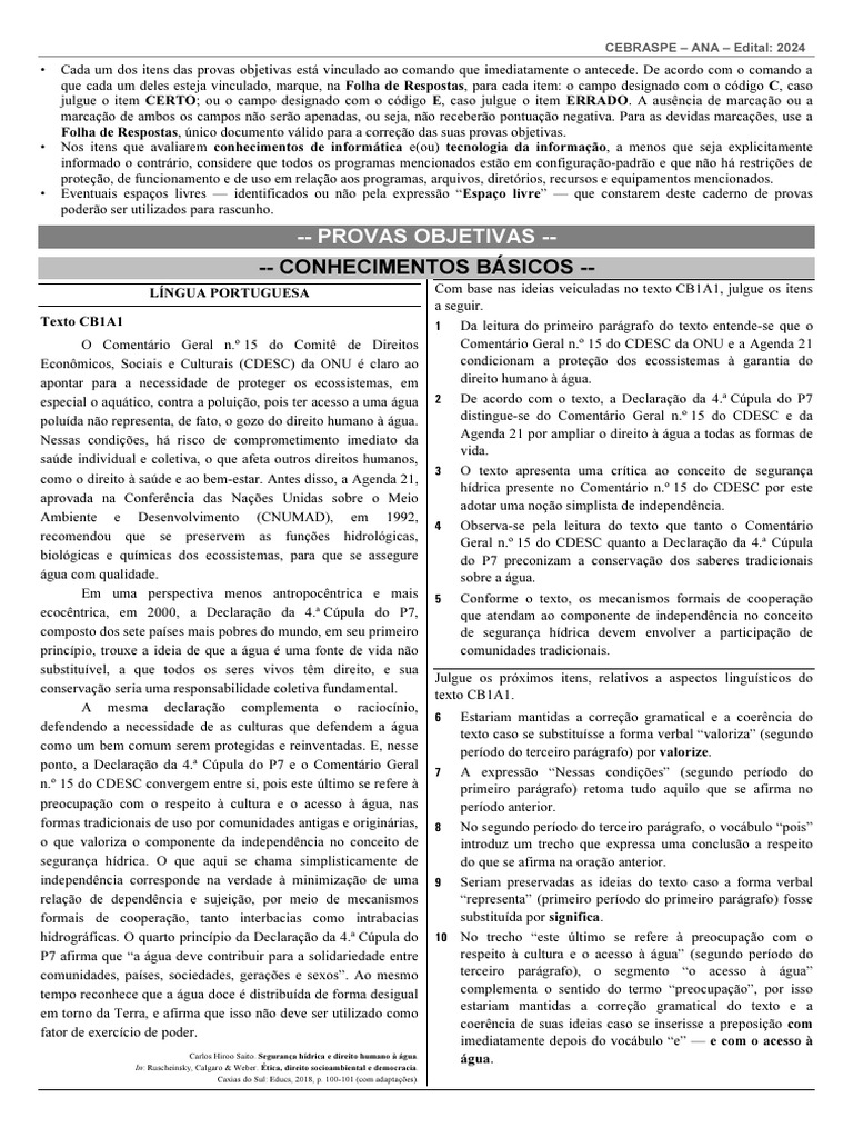 957 Ana CB1 01 | PDF | Águas residuais | Saneamento