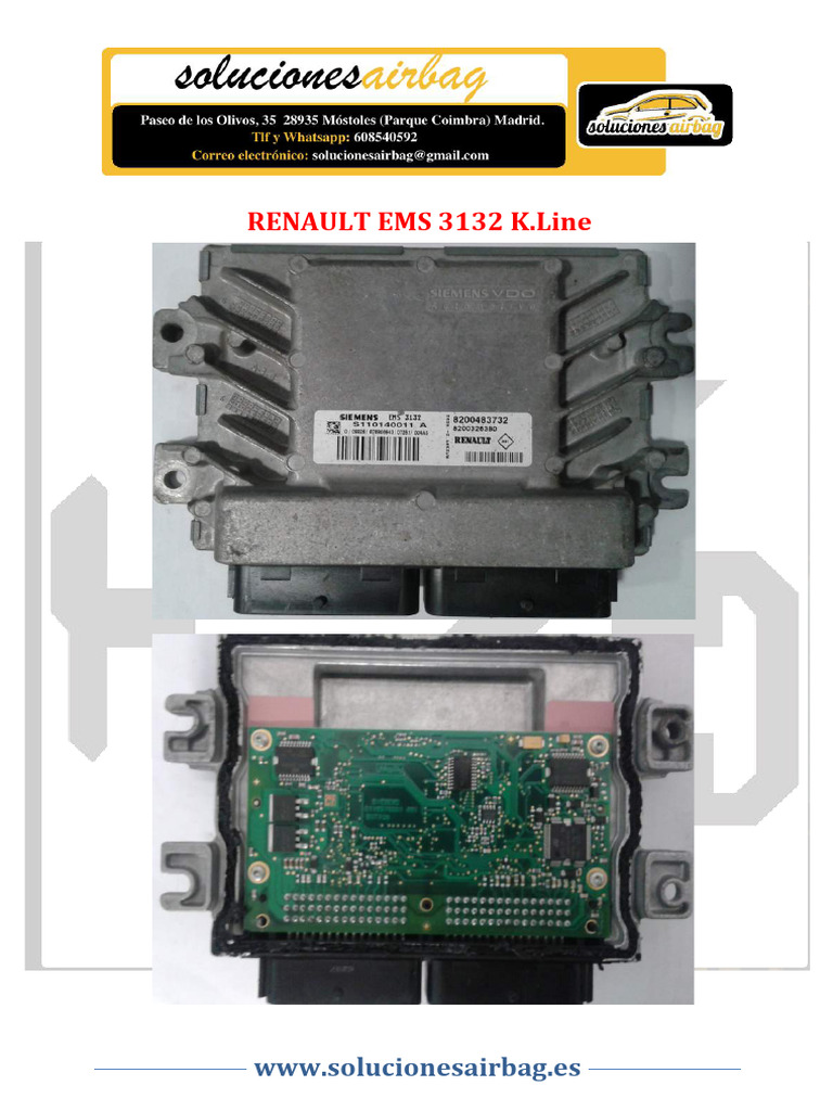 Renault ECU Tool: Modificación EEPROM | PDF