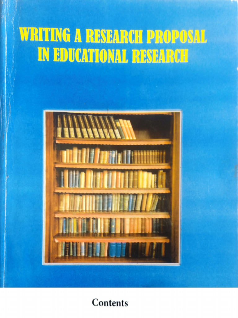 Writing A Research Proposal in Educational Research | PDF