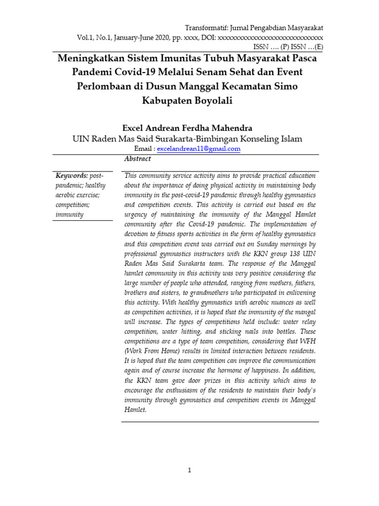 Artikel Jurnal KKN-EXCEL ANDREAN FM-BKI-191221055 | PDF