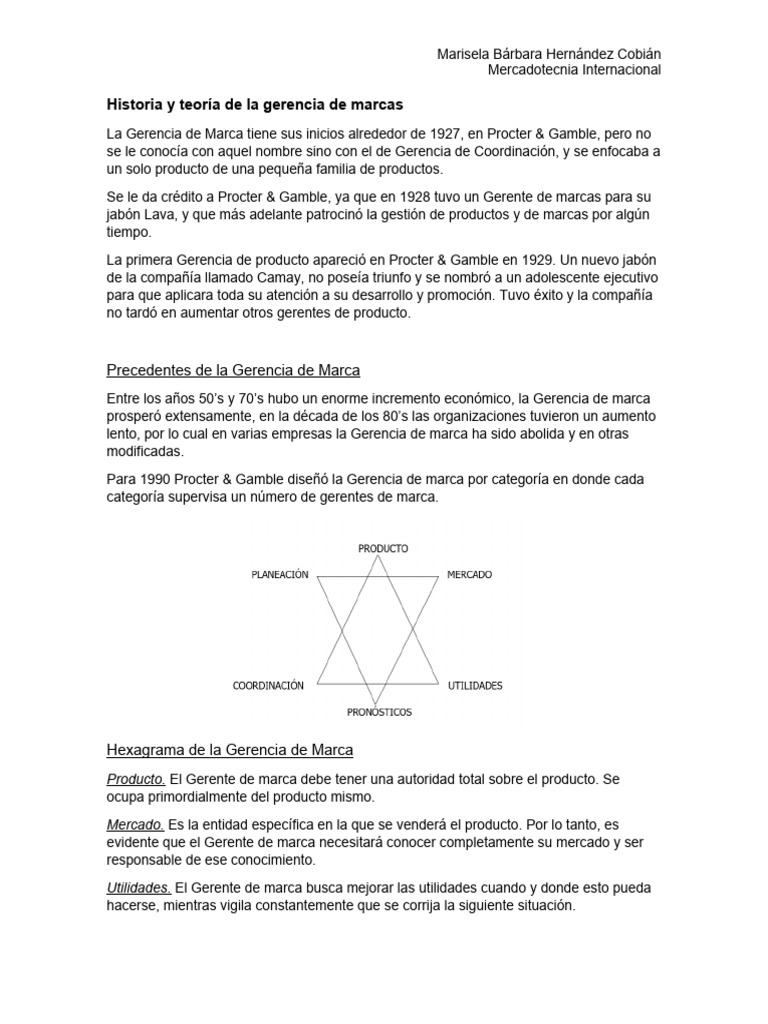 Evolución y Funciones de la Gerencia de Marca | PDF | Marketing | Marca