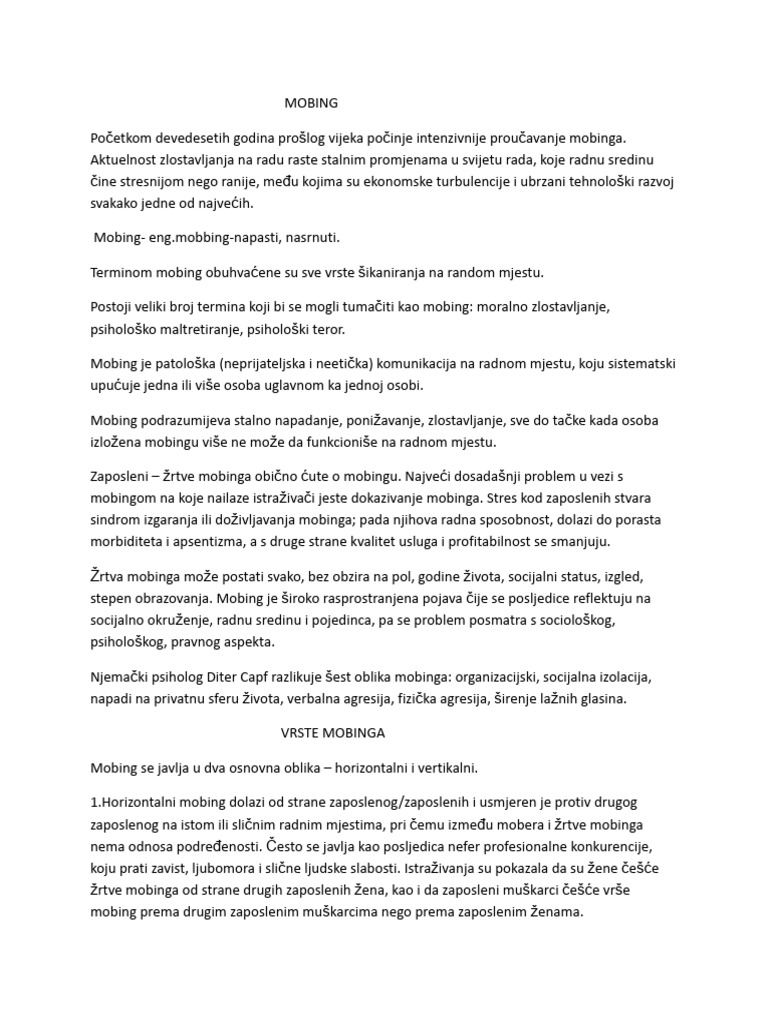 Mobing | PDF