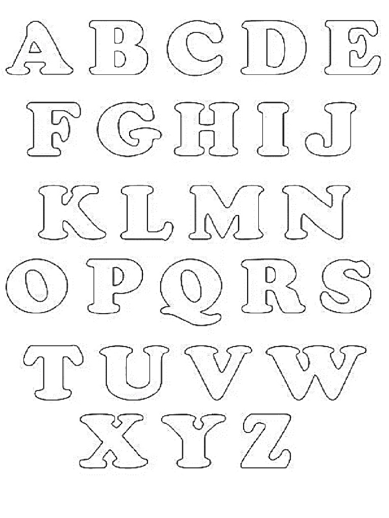 Abecedario para Goma Eva | PDF