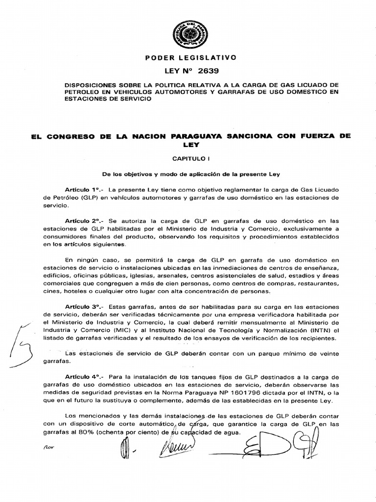 Ley 2639 2005 GLP | PDF