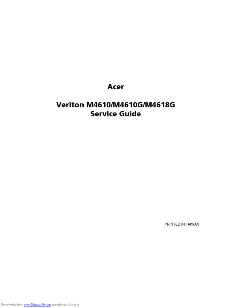 PC Veriton m4618g | Download Free PDF | Bios | Usb