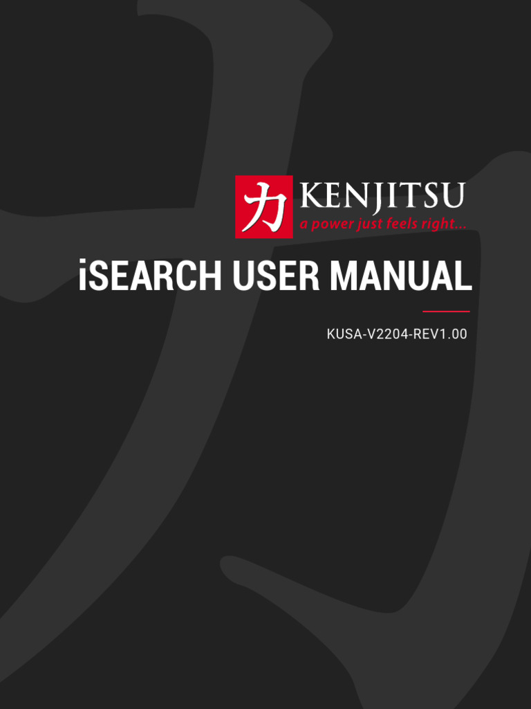 iSearching User Manual for Kenjitsu | PDF