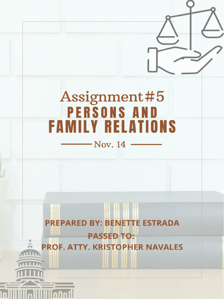 Estrada, Benette Emmanuel D. - Person and Family Relation - Assignment#5 | PDF | Burial | Social ...