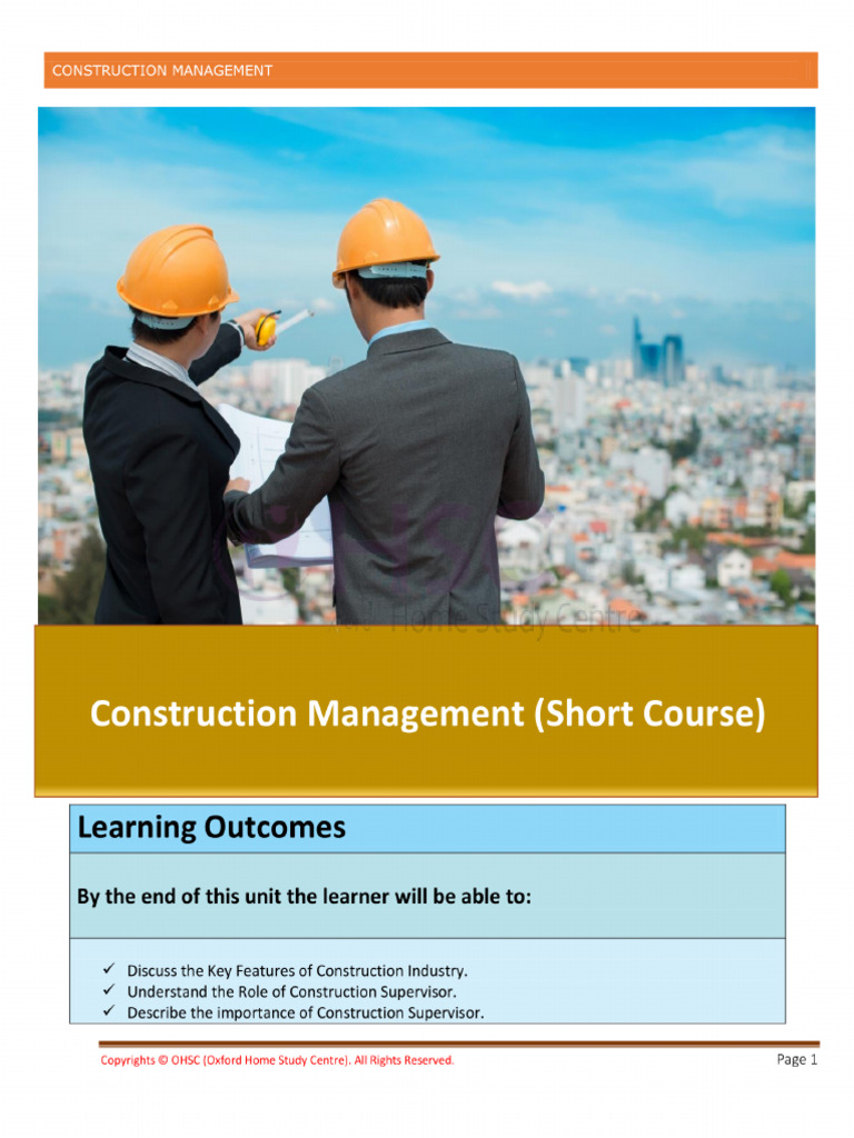 Construction Management | PDF