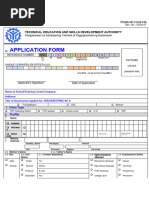 Internship Application Form | PDF | Internship | Job Hunting