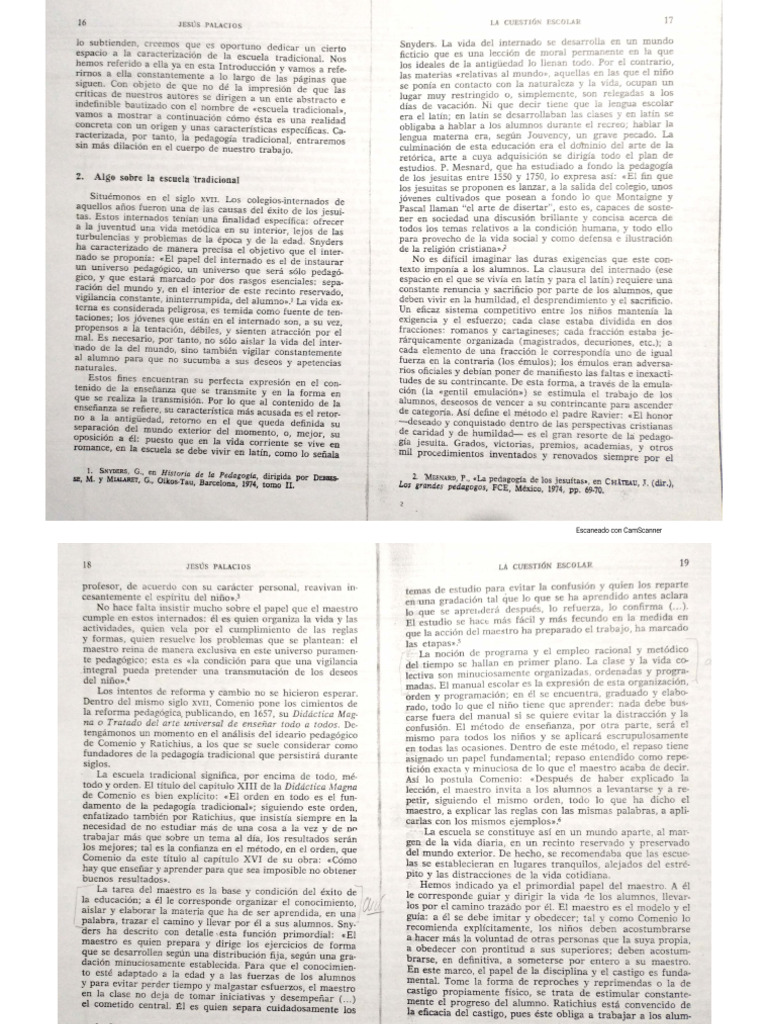 Escuela Tradicional | PDF