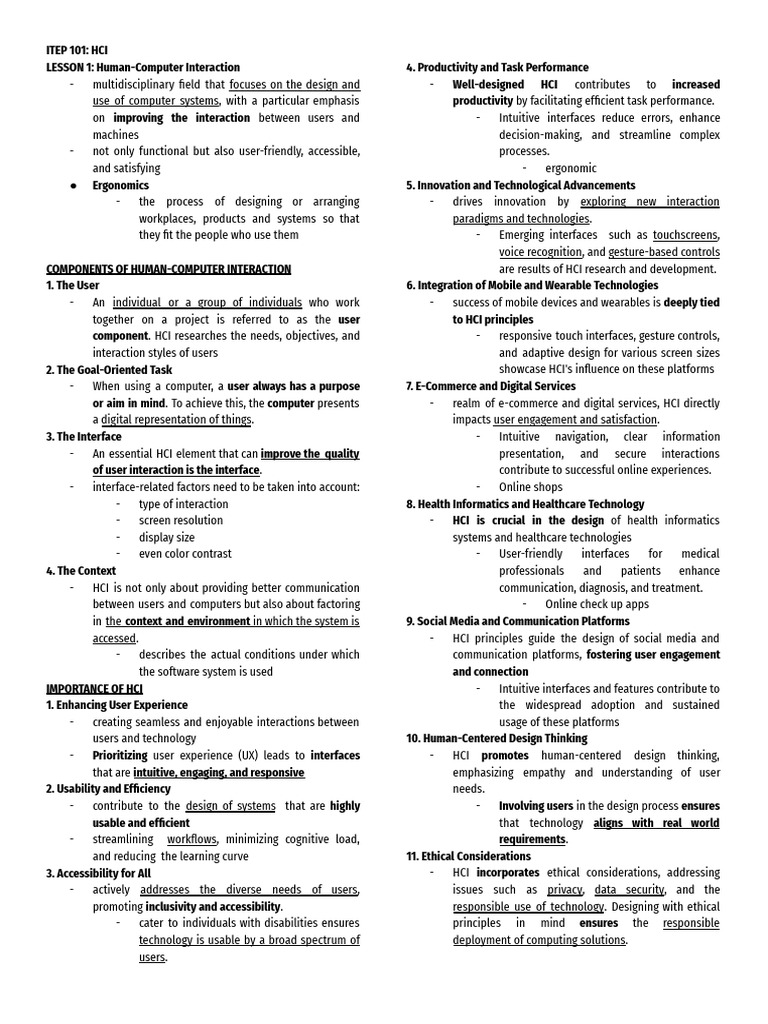 Reviewer Itep 101 | PDF | Human–Computer Interaction | Cognition