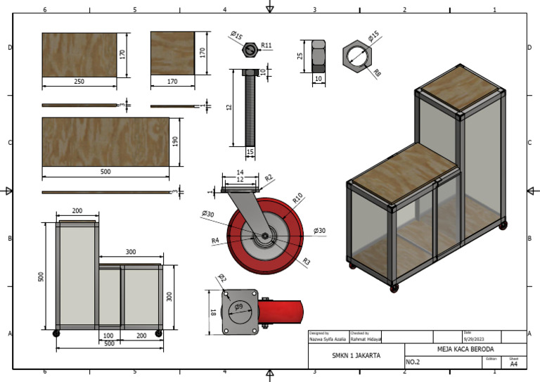 Glass Table with Wheels Design | PDF