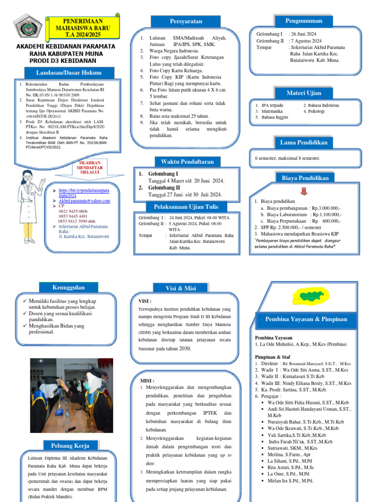Brosur Penerimaan Maba 2024-1 | PDF