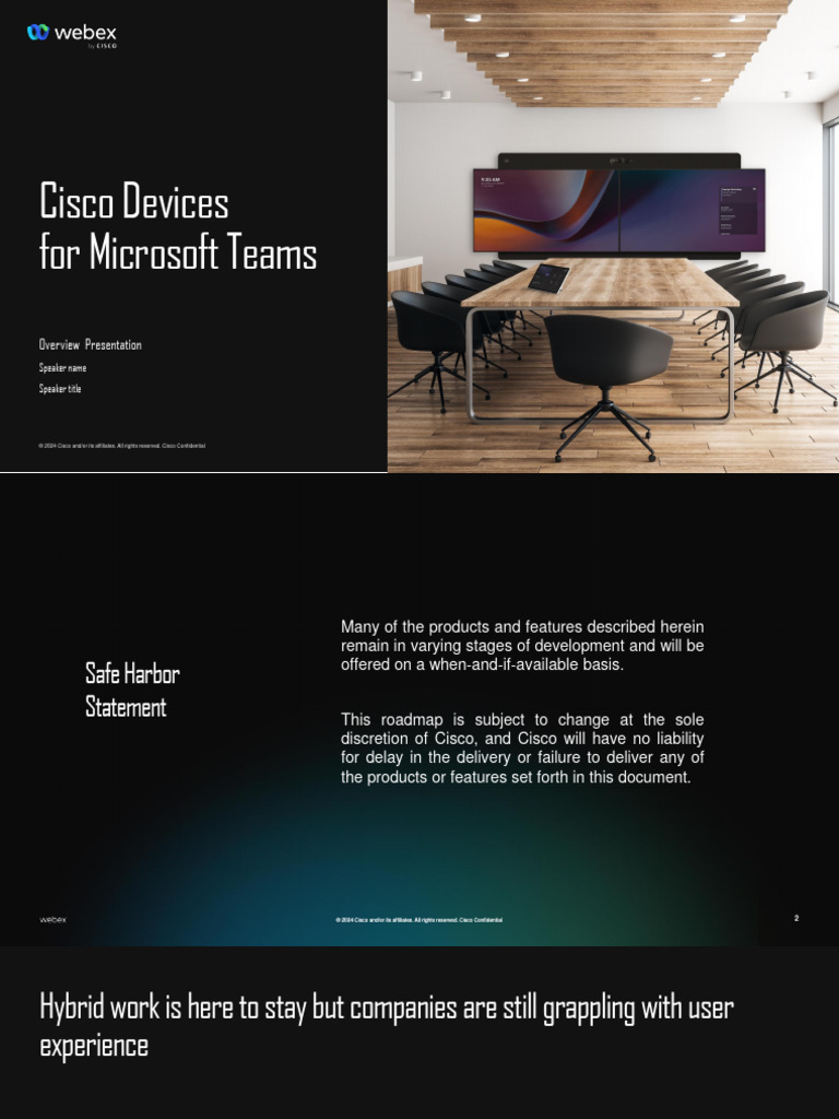 Cisco Devices for Microsoft Teams Integration | PDF | Mobile App ...