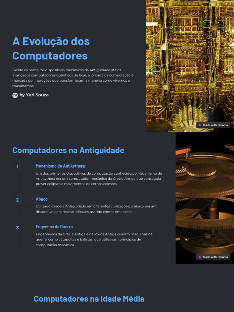 A Evolucao Dos Computadores | PDF | Informática | Inteligência artificial
