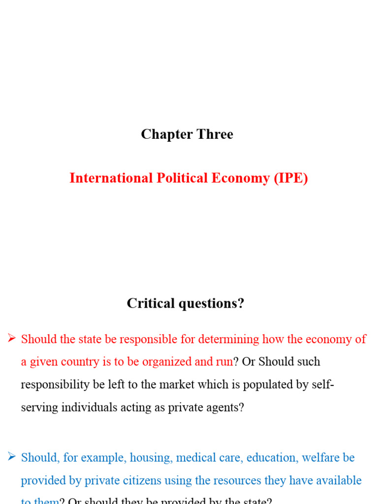 Chapter 3 IPE | Download Free PDF | Capitalism | Mercantilism