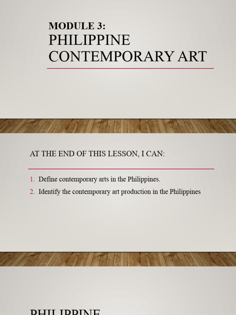 LESSON-3 Contempo | PDF | Philippines | Mural