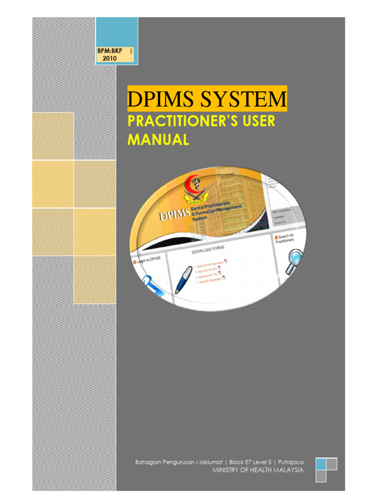 DPIM User Manual Version 1.0 | PDF | Login | Menu (Computing)
