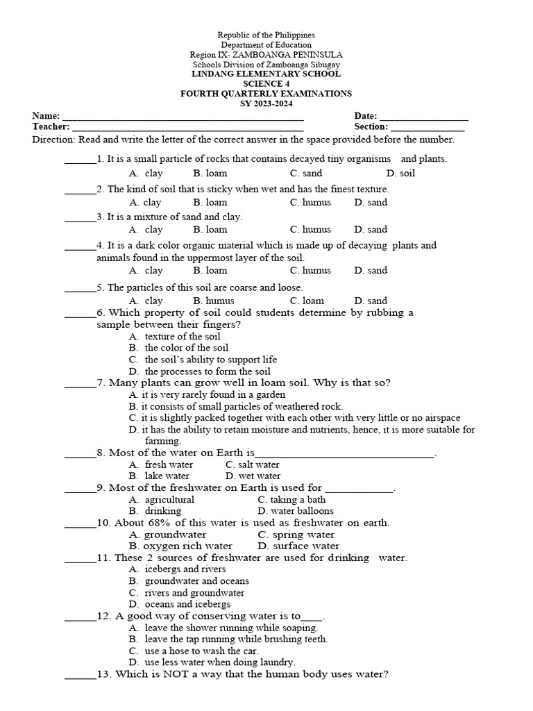 Scie 4 Final | PDF | Water | Water Cycle