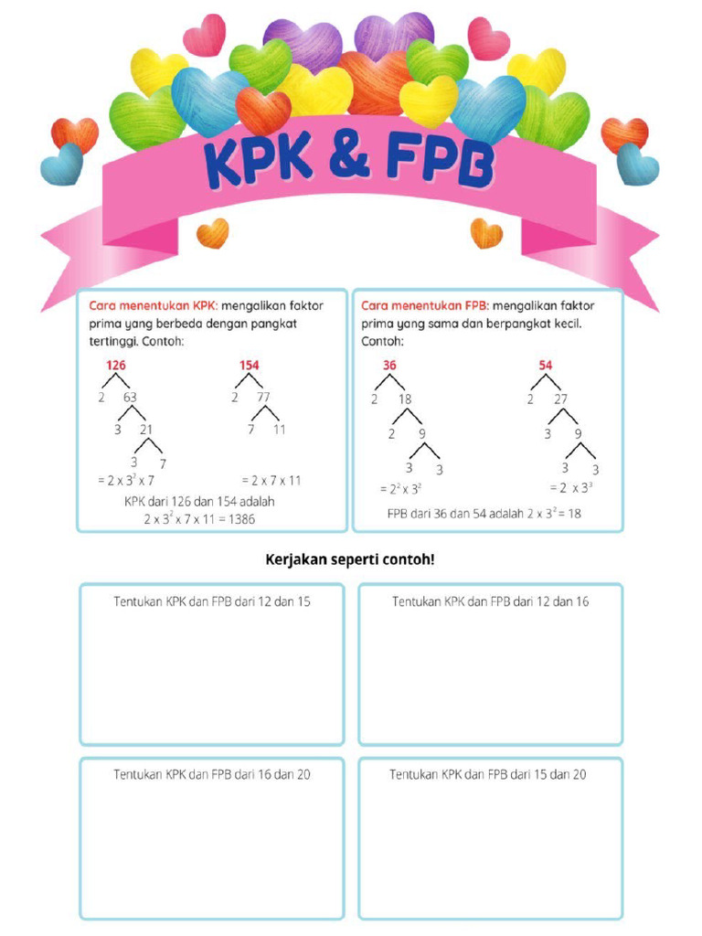 Soal KPK Dan FPB | PDF