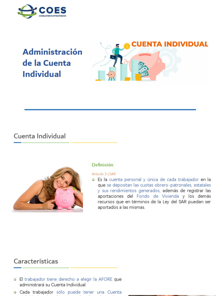 Administración de La Cuenta Individual | PDF | Pensión