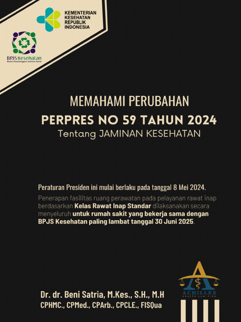 MEMAHAMI PERUBAHAN PERPRES No 59 Tahun 2024 Tentang Jaminan Kesehatan ...