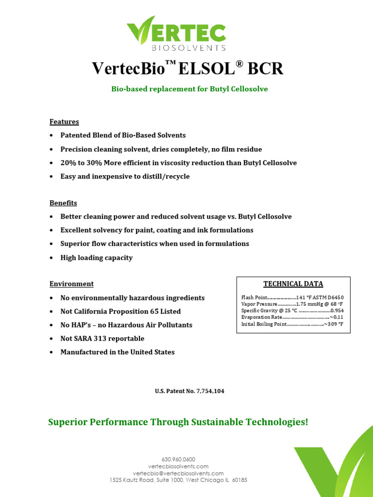 VertecBio™ ELSOL® BCR PDS - 22 | PDF | Cooking, Food & Wine | Home & Garden