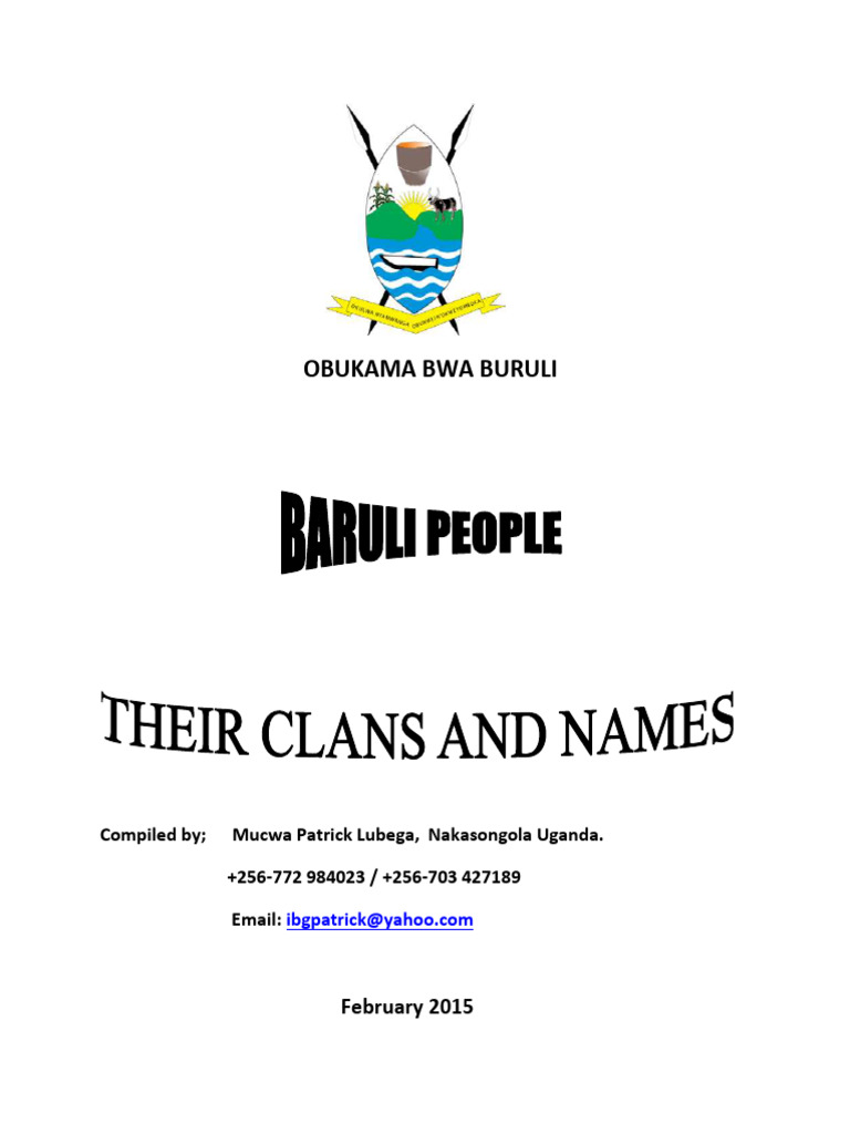 Baruli Clans and Their Names in Uganda | PDF