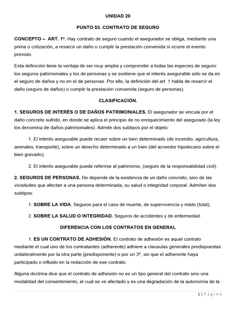 UNIDAD 20 SOCIEDADES LISTA | PDF | Póliza de seguros | Seguro
