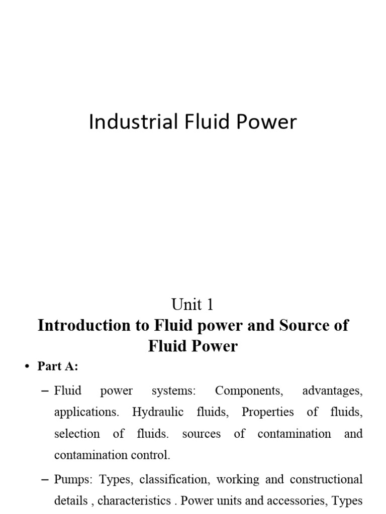 industrial fluid power | PDF | Pump | Particulates