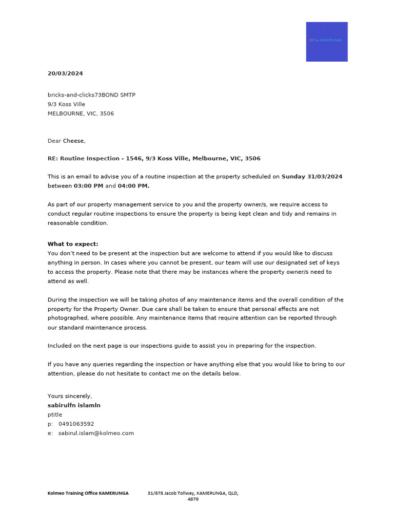 Entry Notice PDF | PDF