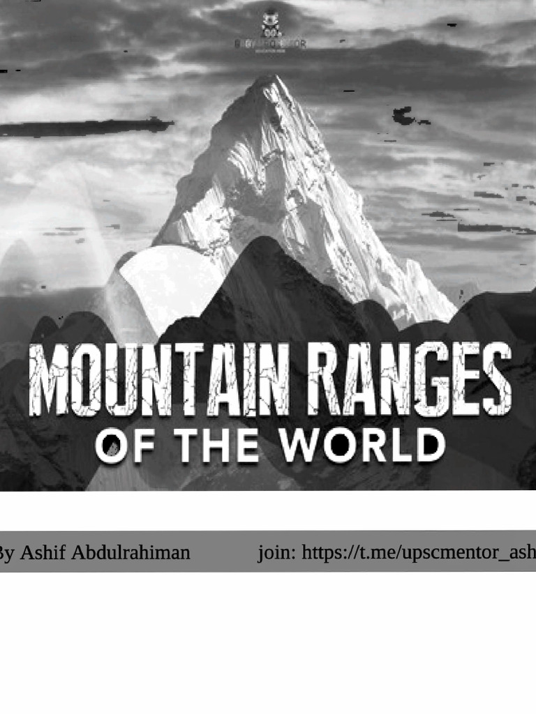 Mountain Ranges of World | PDF