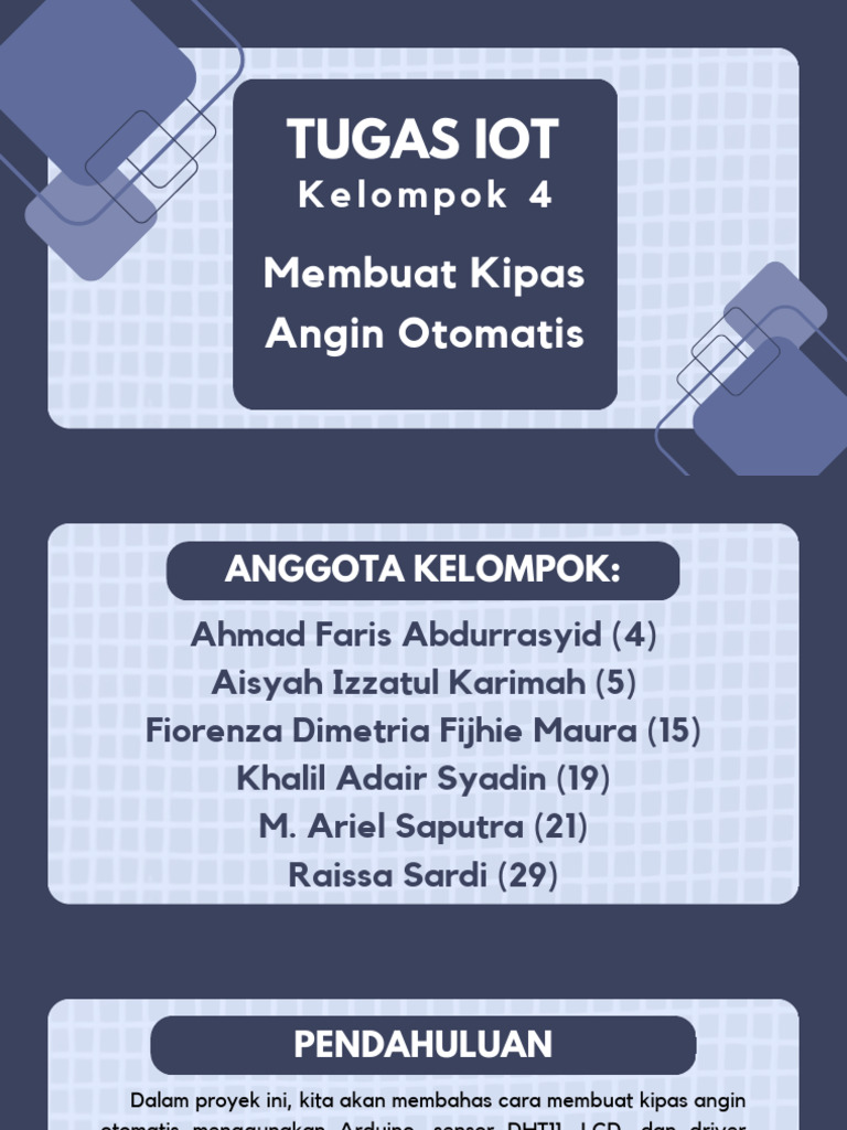 Presentasi IOT Kelompok 4 | PDF | Metode & Bahan Ajar | Teknologi & Rekayasa
