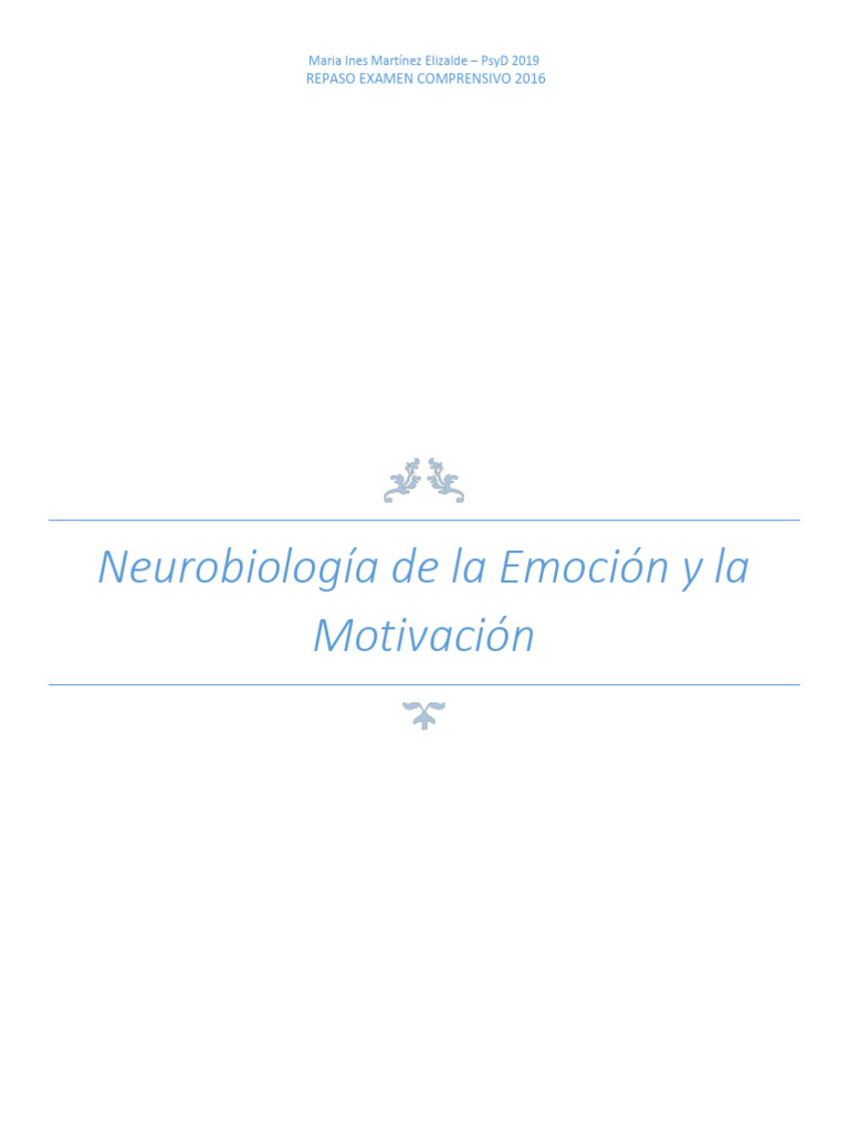 Repaso Examen Comprensivo 2016 | PDF | Las emociones | Experiencia