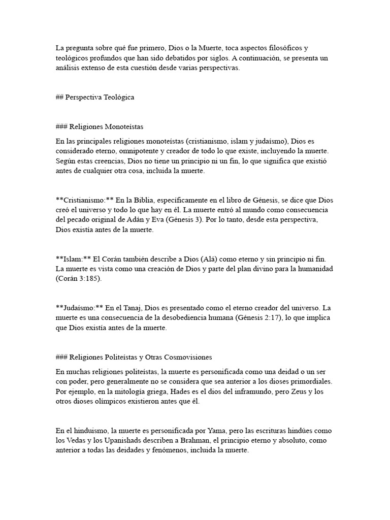 Muerte D. Death | PDF | Dios | Deidad creadora