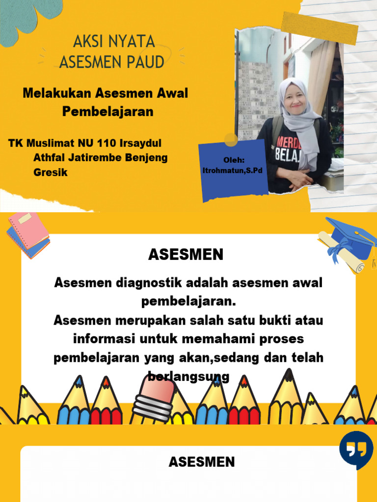 Aksi Nyata Asesmen Paud | PDF | Karier & Perkembangan | Kesehatan Holistik