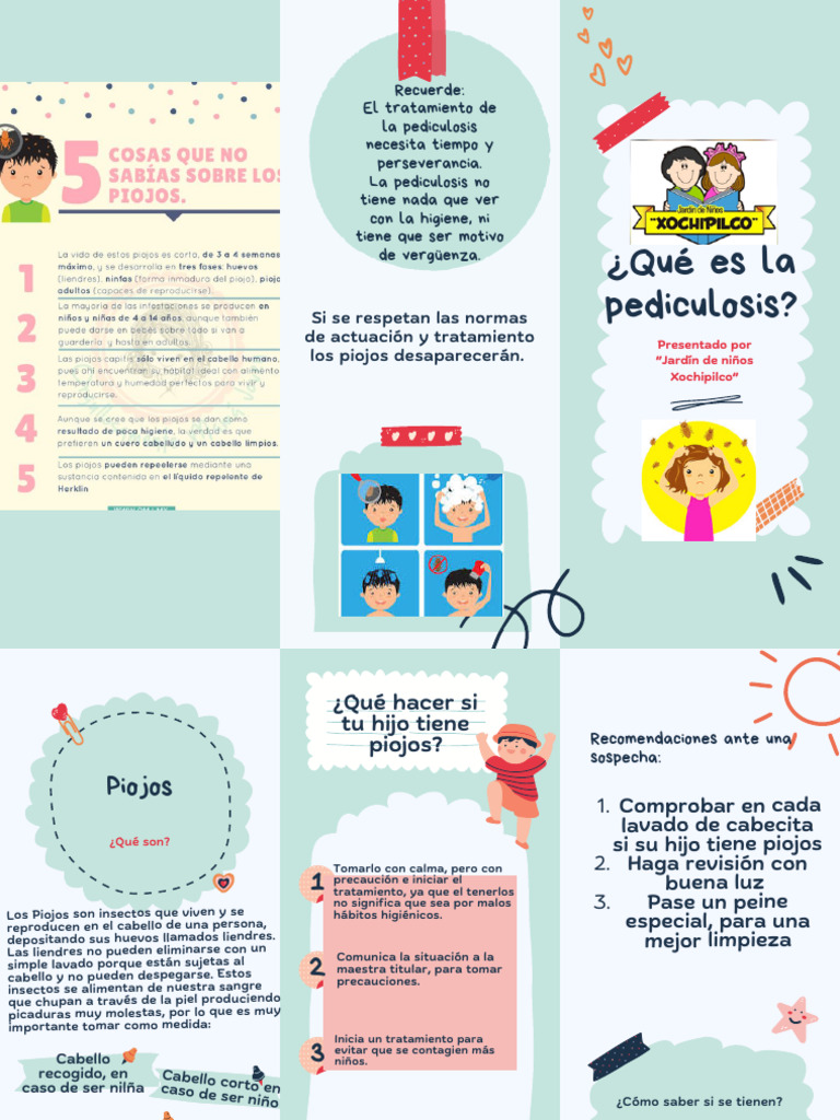Folleto Infantil para Actividades Proyectos y Juegos Con Niños Doodle ...