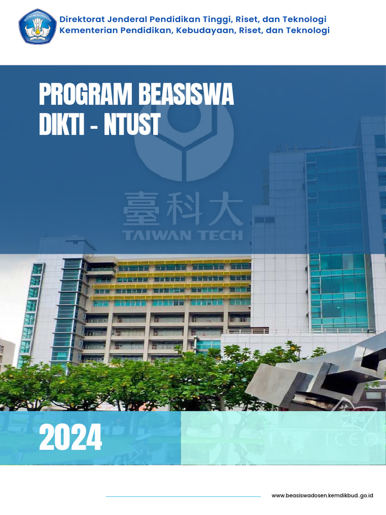 Booklet Beasiswa Dikti NTUST | PDF | Pengelolaan Keuangan & Uang