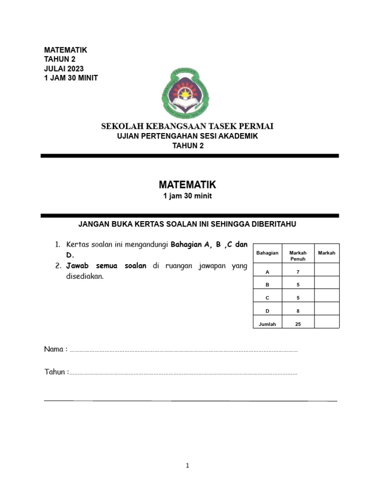 Soalan Tahun 2 2 Pdf