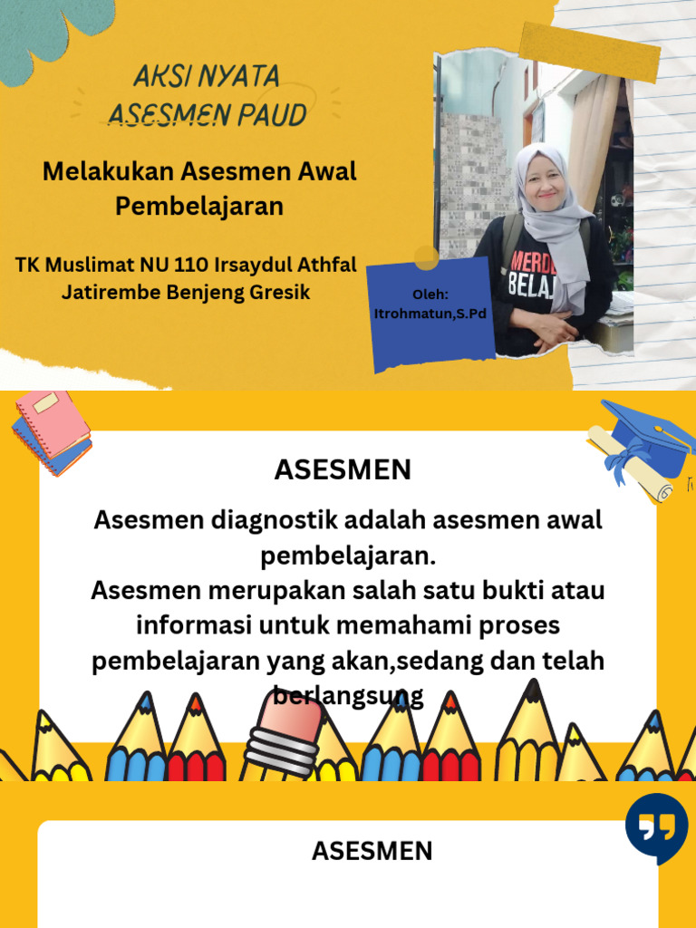 Asesmen Awal Pembelajaran PAUD | PDF