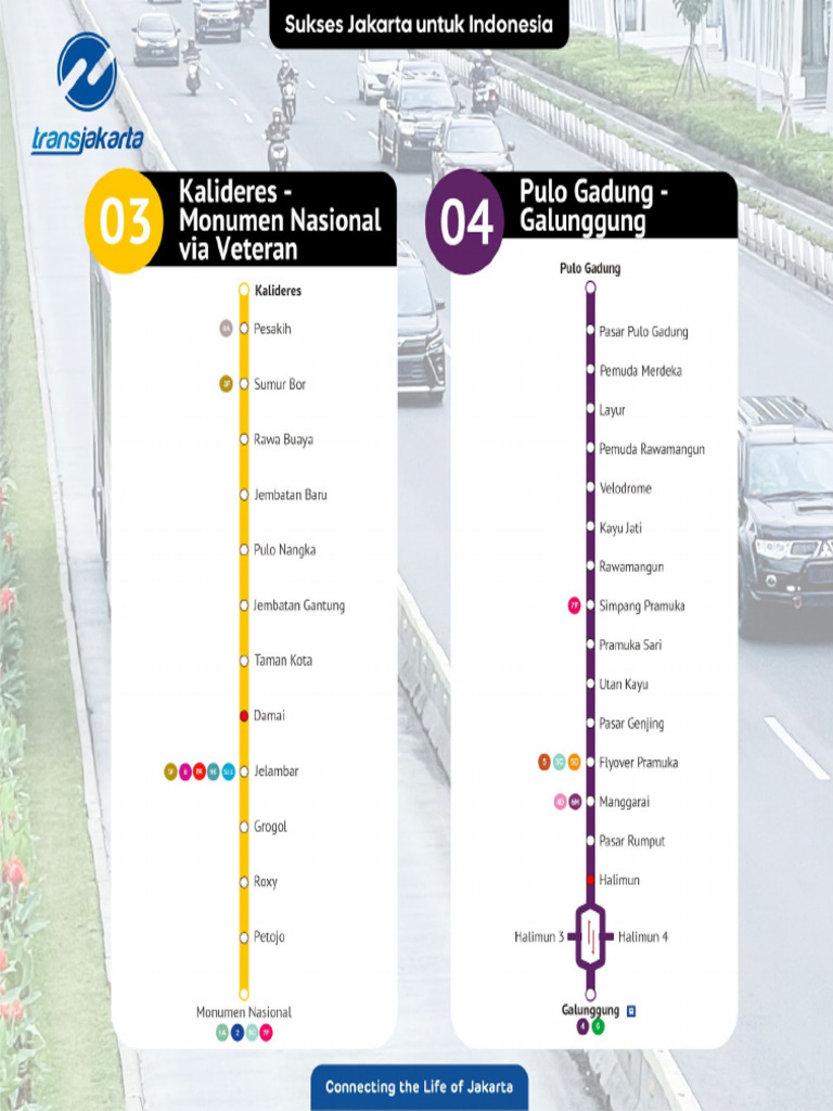 Rute Koridor 3 Koridor 4 Transjakarta | PDF