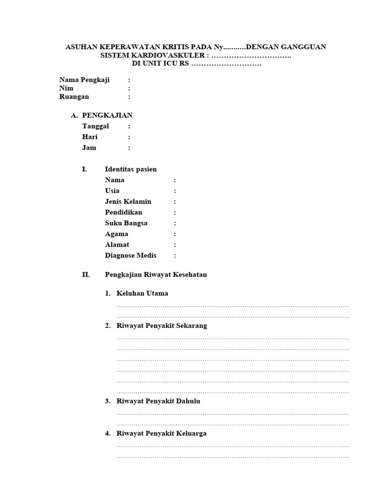 Format Askep KGD | PDF