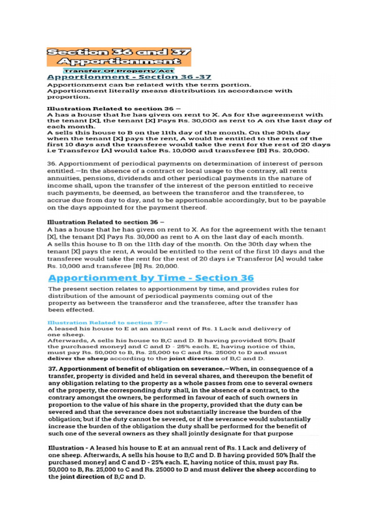 APPORTIONMENTS | PDF