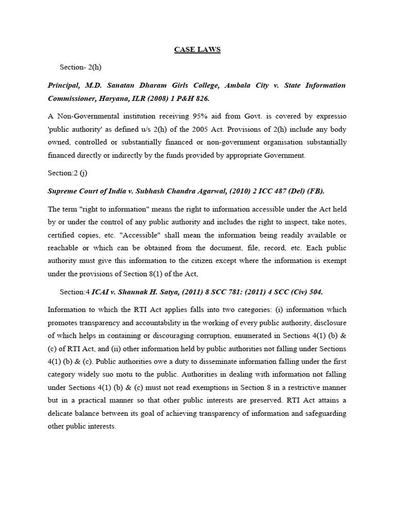 Case Laws | Download Free PDF | Precedent | Government